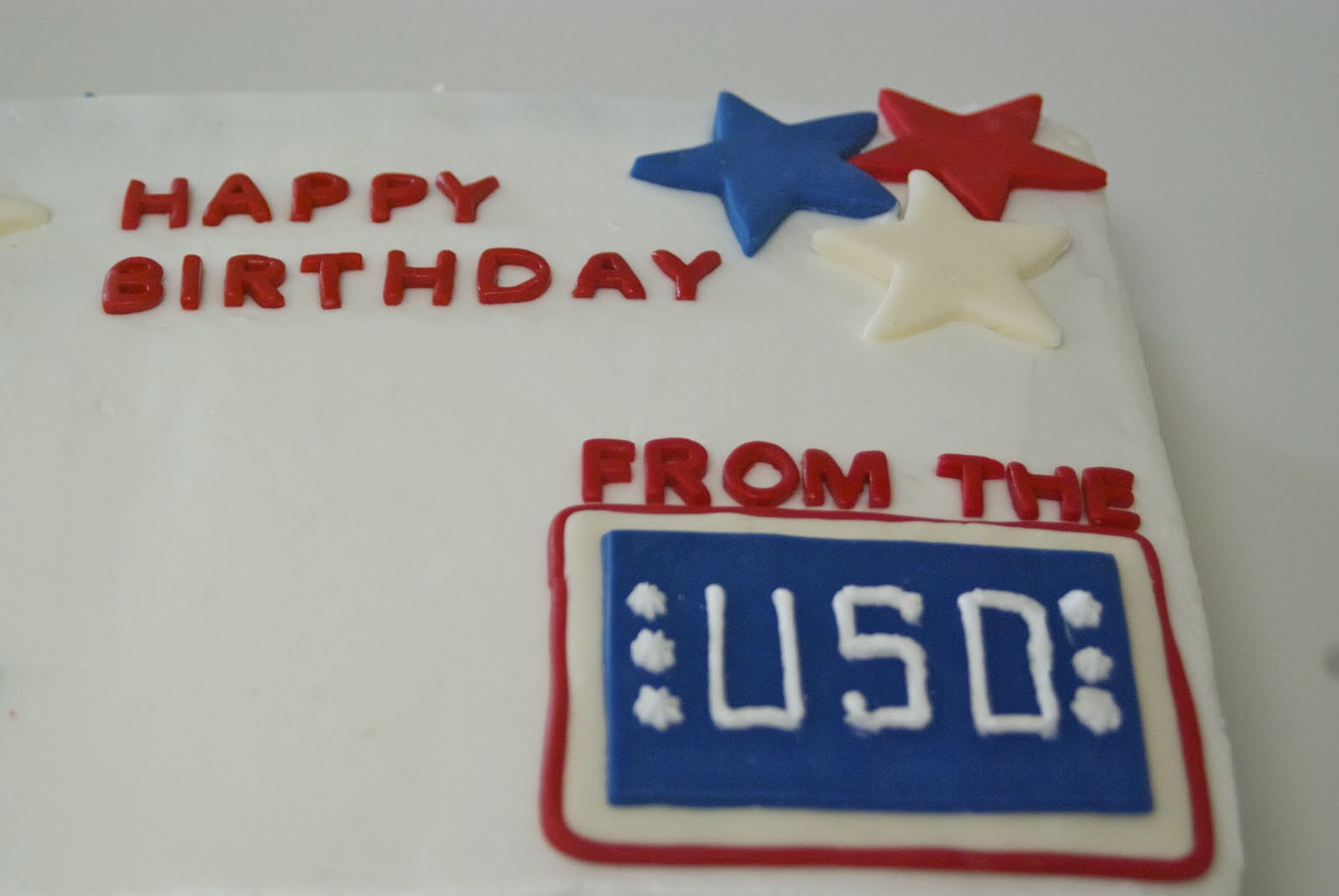 Michelle's Cakes: May USO Birthday Cake