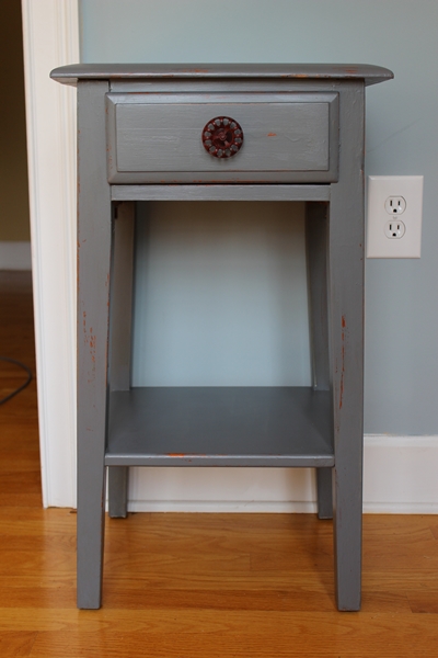 Boxy Colonial: Progress in Ari's Room: a Bedside Table Made Over