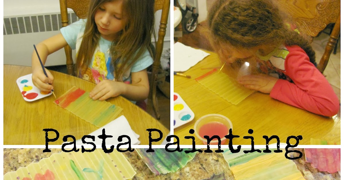 A Mommy's Adventures: Pasta Painting