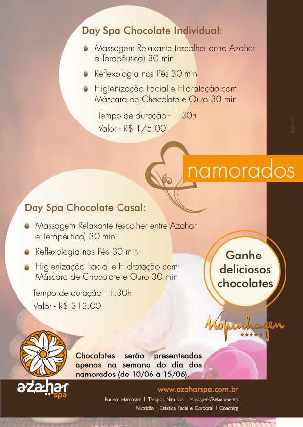 Azahar Spa Day Spa Especial Dia Dos Namorados