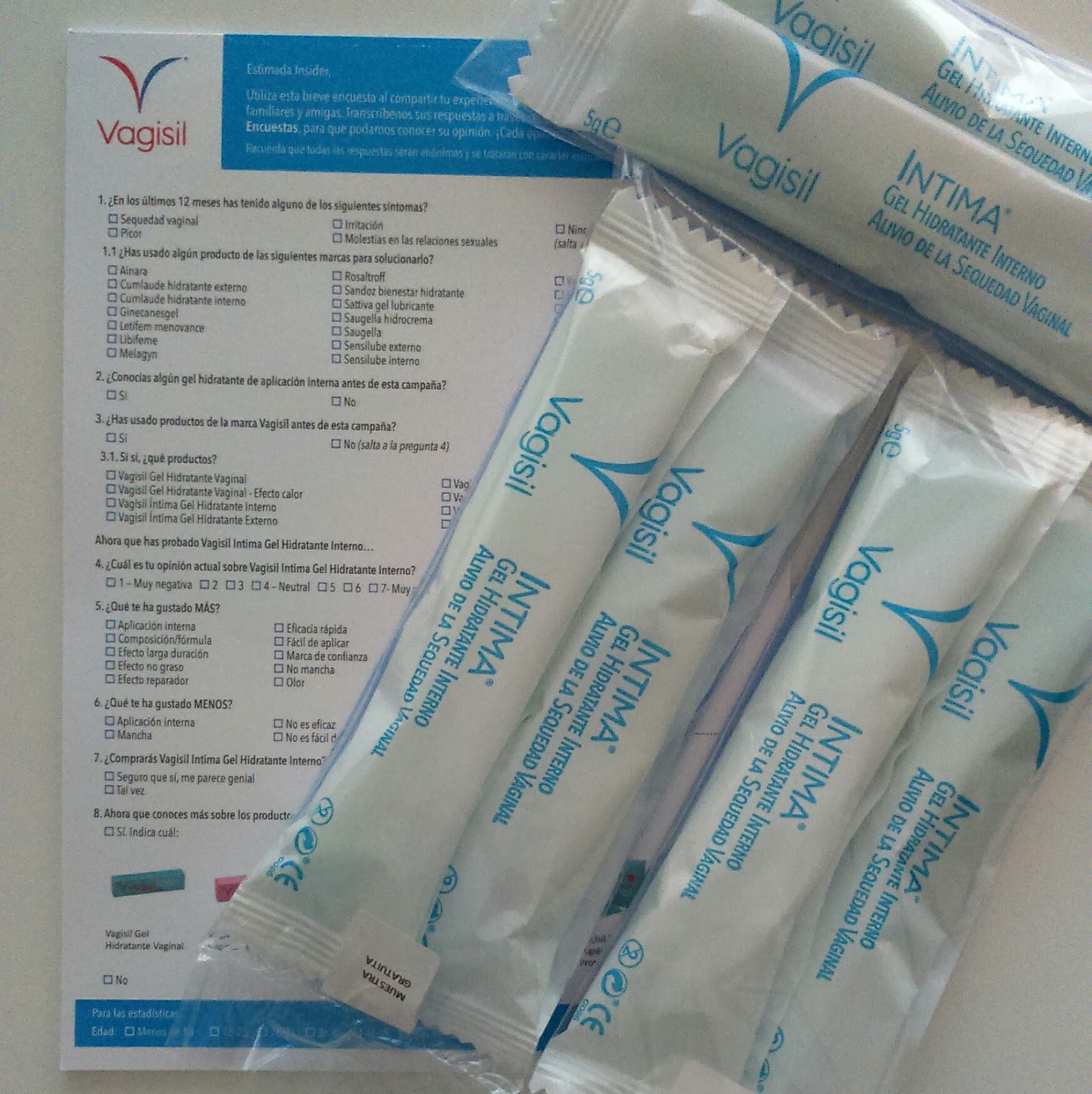 Come, reza, ama: GEL HIDRATANTE INTERNO VAGISIL