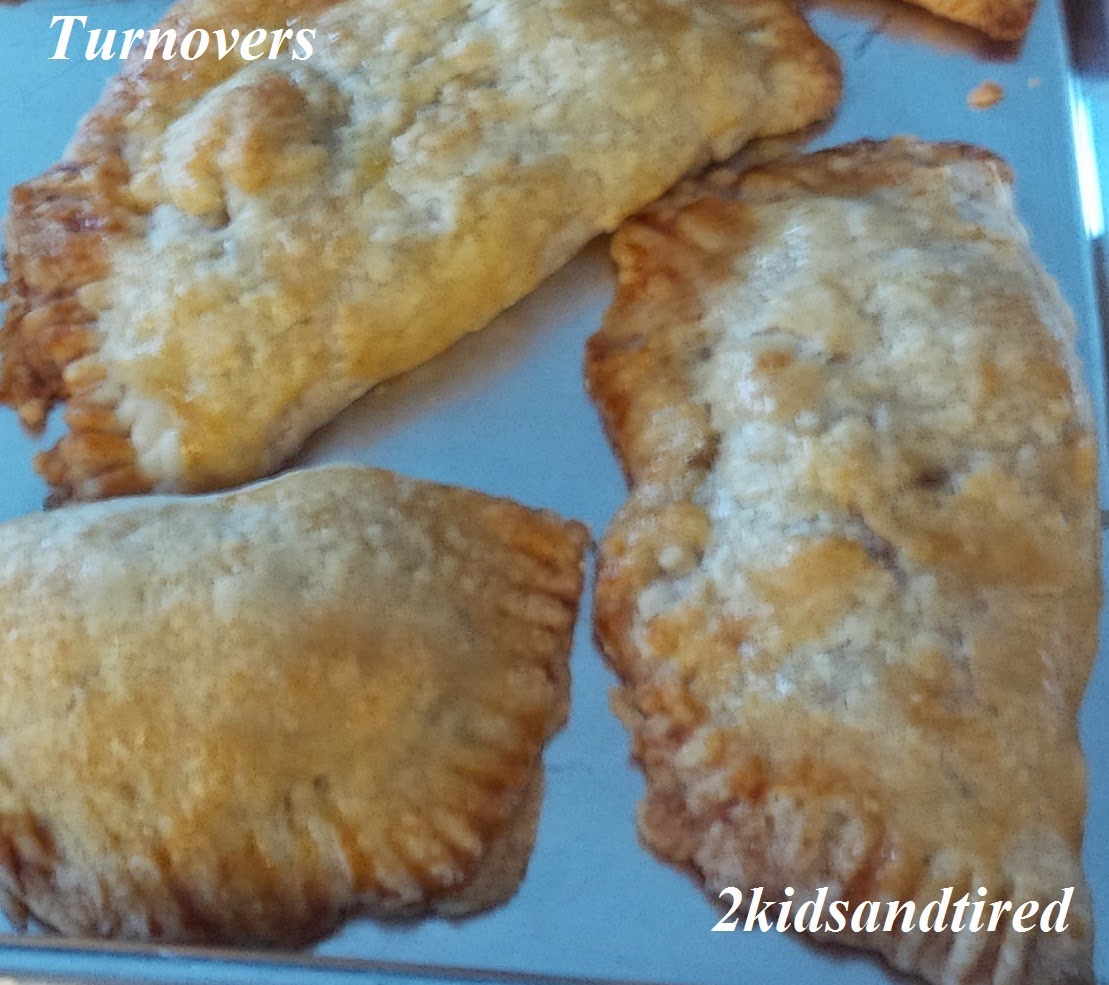 2 Kids and Tired Cooks: Blueberry Turnovers