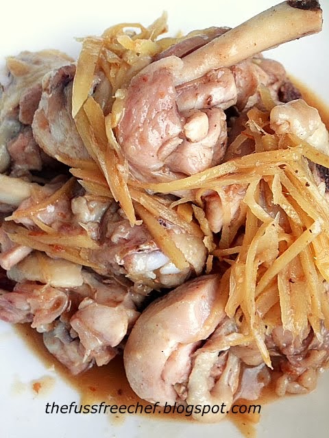 the FUSS FREE chef: Braised Chicken with Bentong Ginger