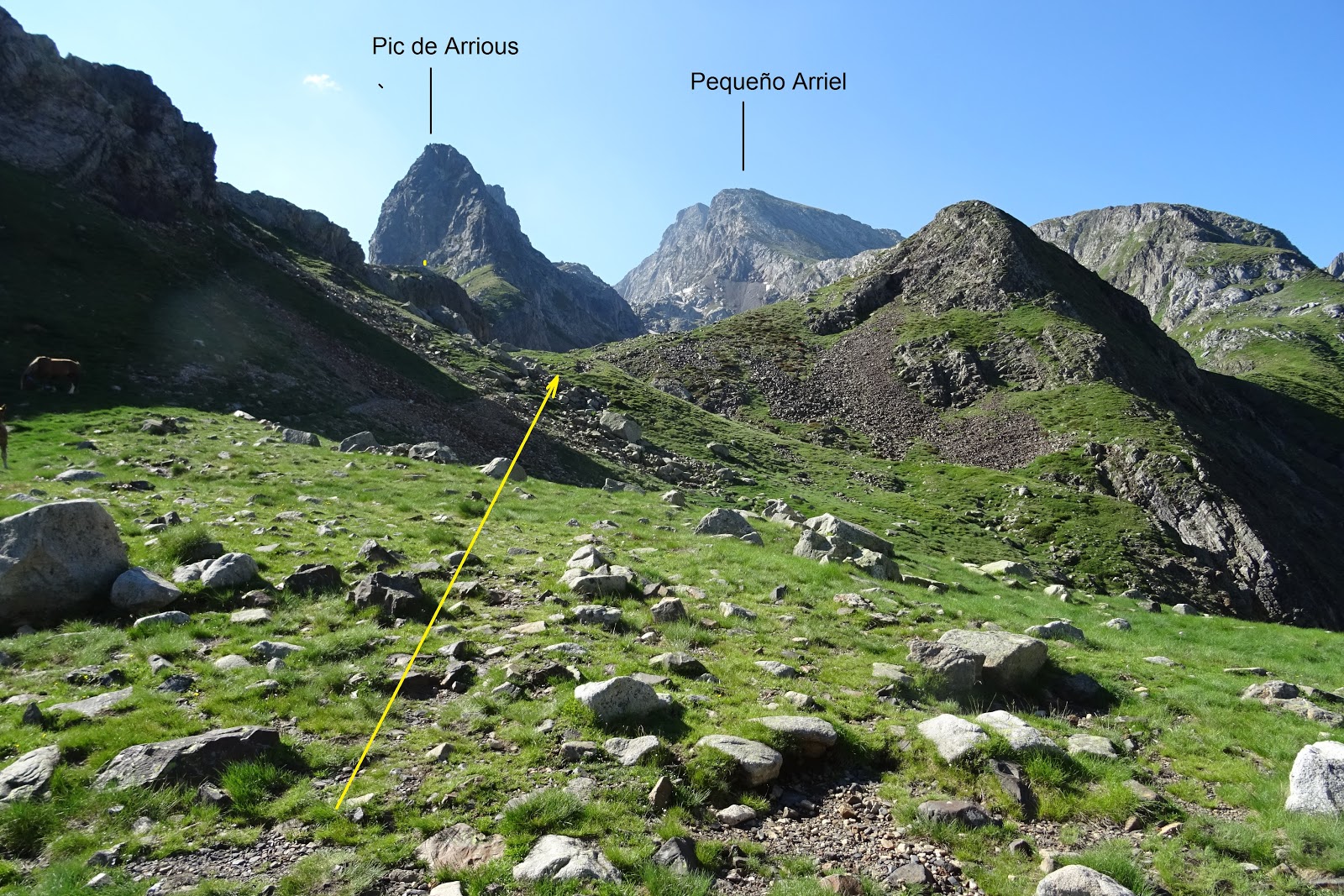 elpirineodejose: Pico Arriel (2.824 m.). Desde Caillou de Soques
