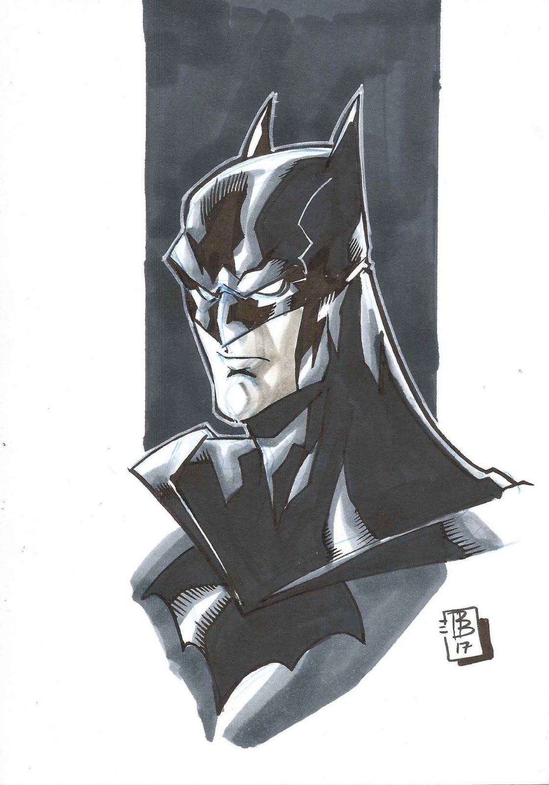 LOS MIL Y UN ORIGINALES: Ilustración de Batman, por David Baldeón