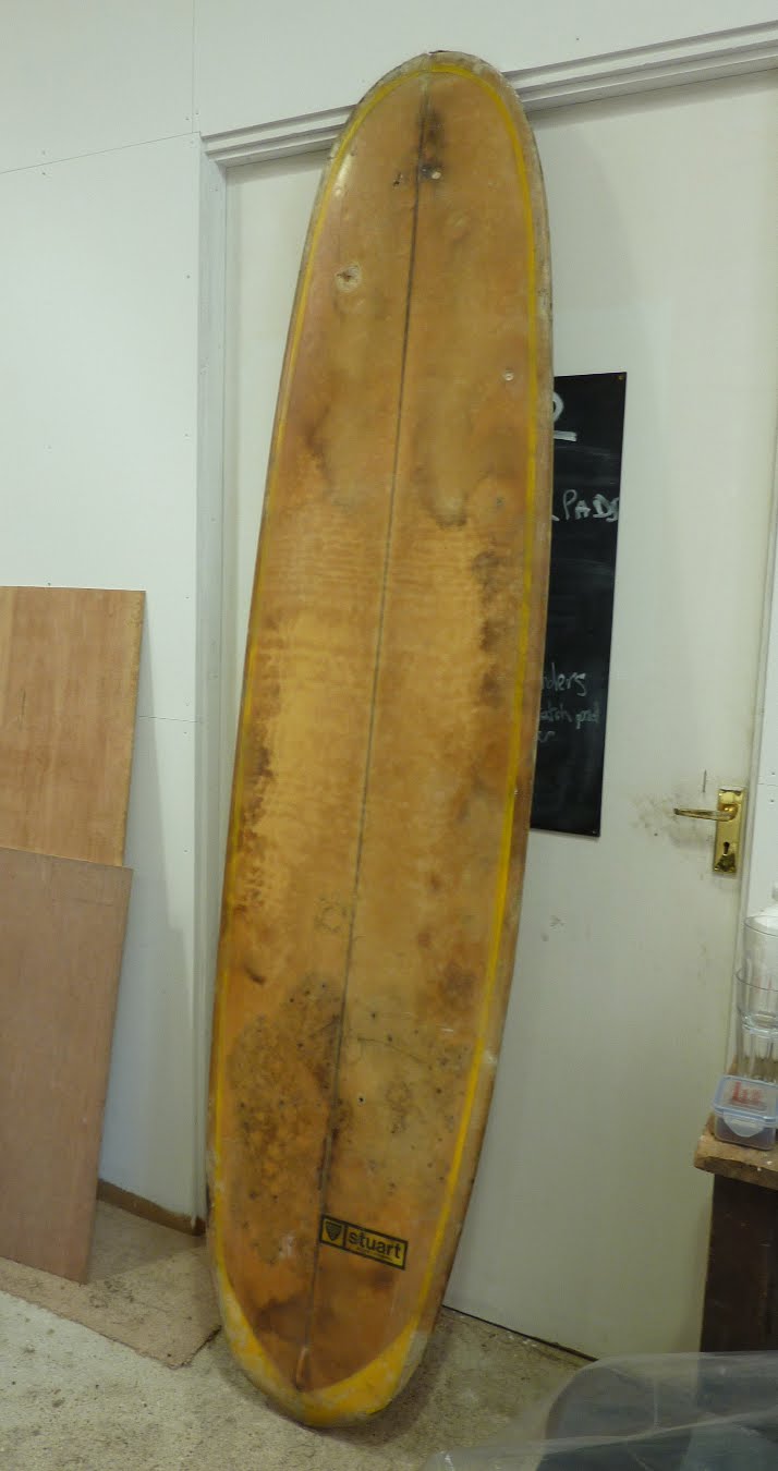 vintage surfboard collector UK: Stuart surfboards by Moony McAllum