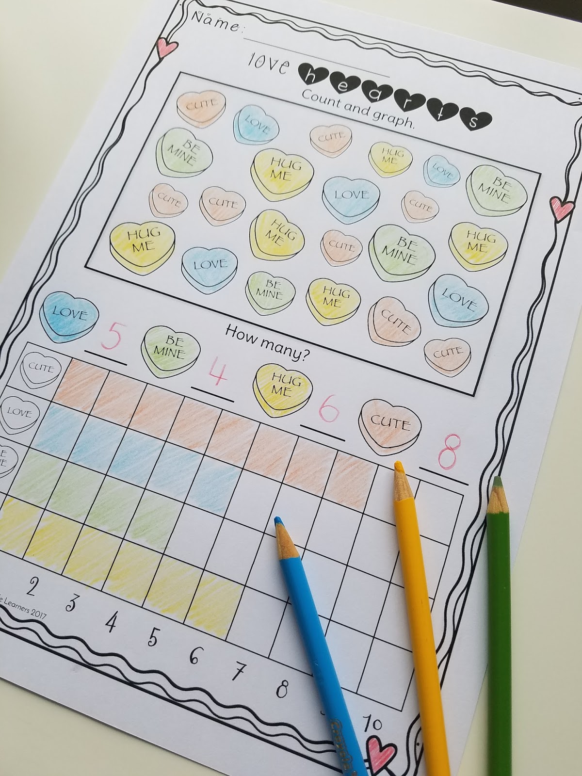 Happy Little Learners: Valentine's Day Literacy and Math Activity Pack