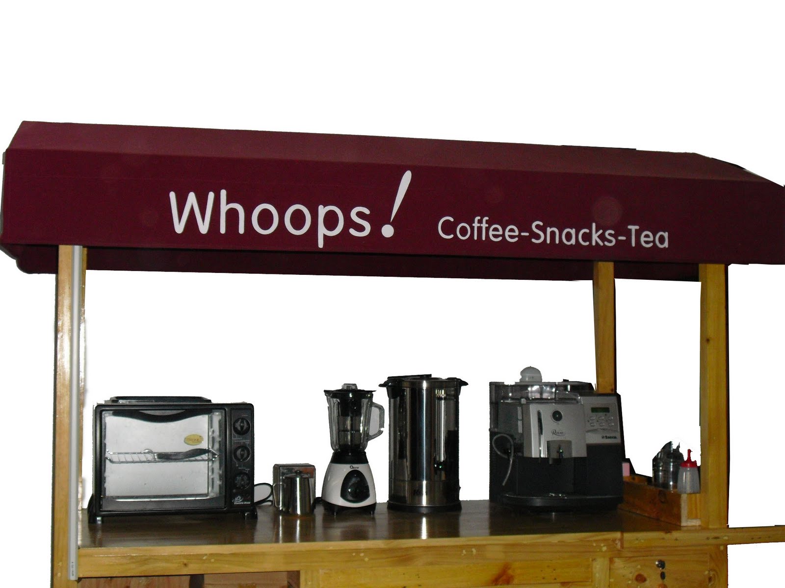 Whoops! Coffee-Snacks-Tea: Whoops! Coffee Cart