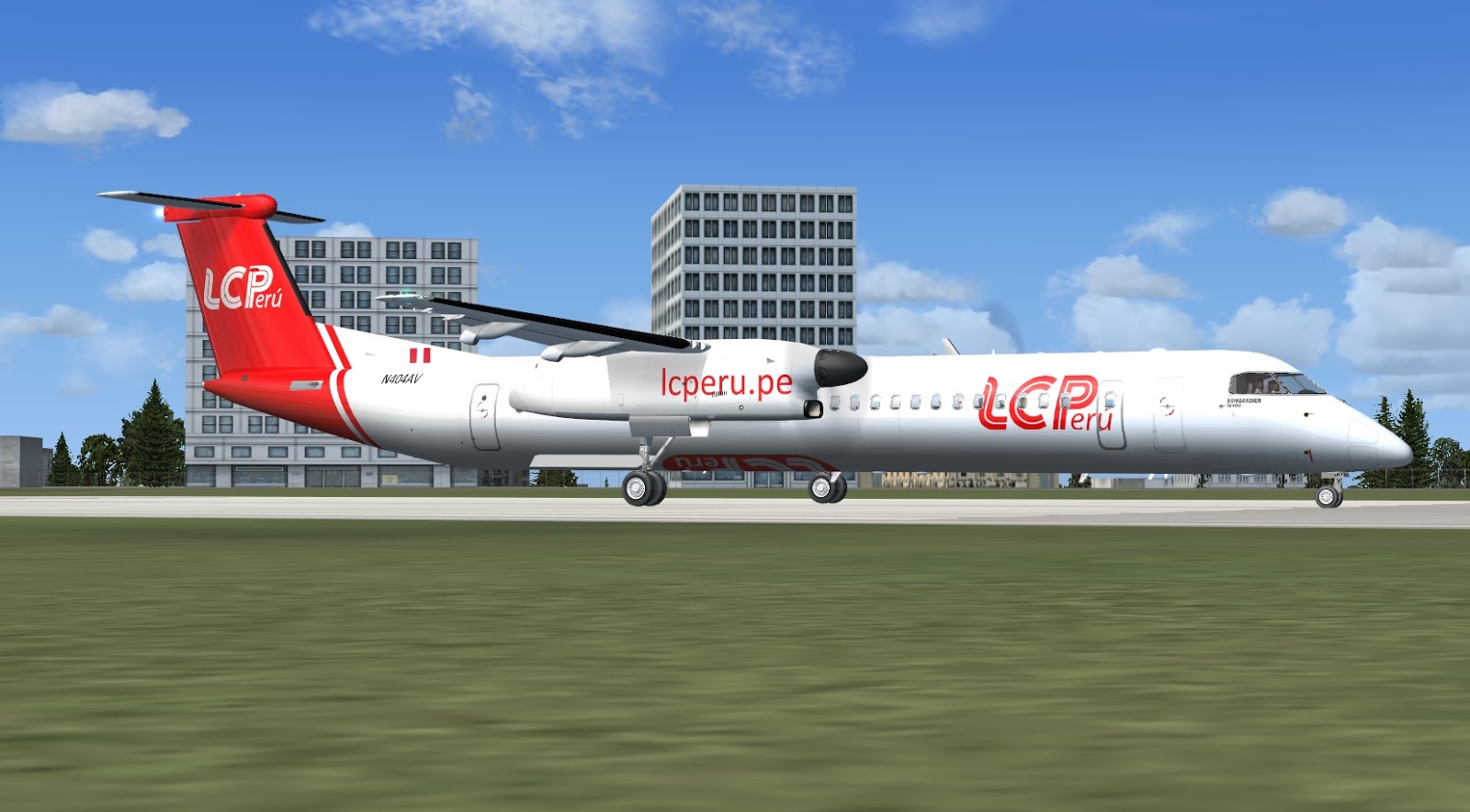 Aviação Arte: Bombardier Dash8 Q400 LCPeru DW