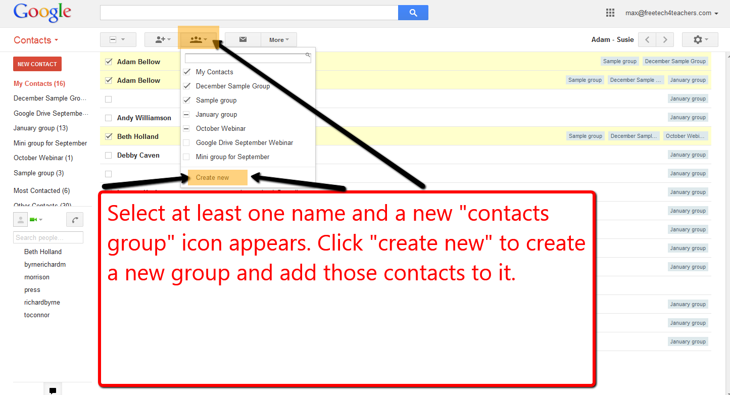 Free Technology For Teachers How To Create Contact Groups To Make Free Technology For Teachers How To Create Contact Groups To Make