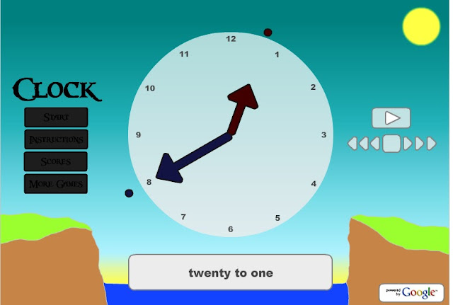 English is FUNtastic: Time - interactive game