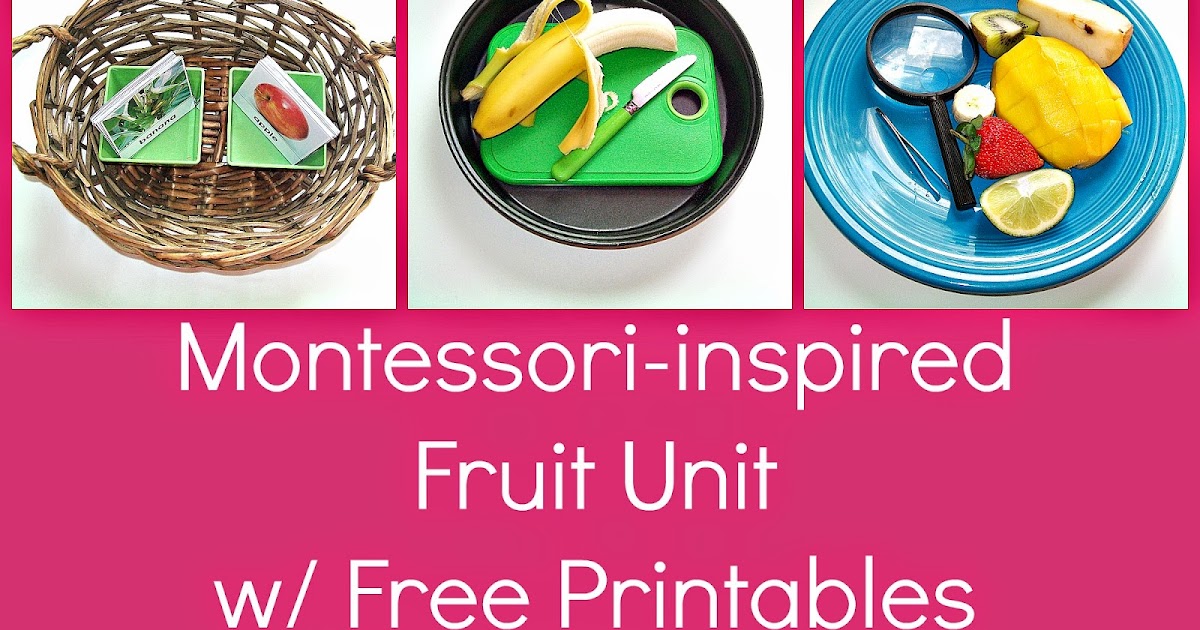 Montessori-inspired Fruit Unit w/ Free Printables - Every Star Is Different