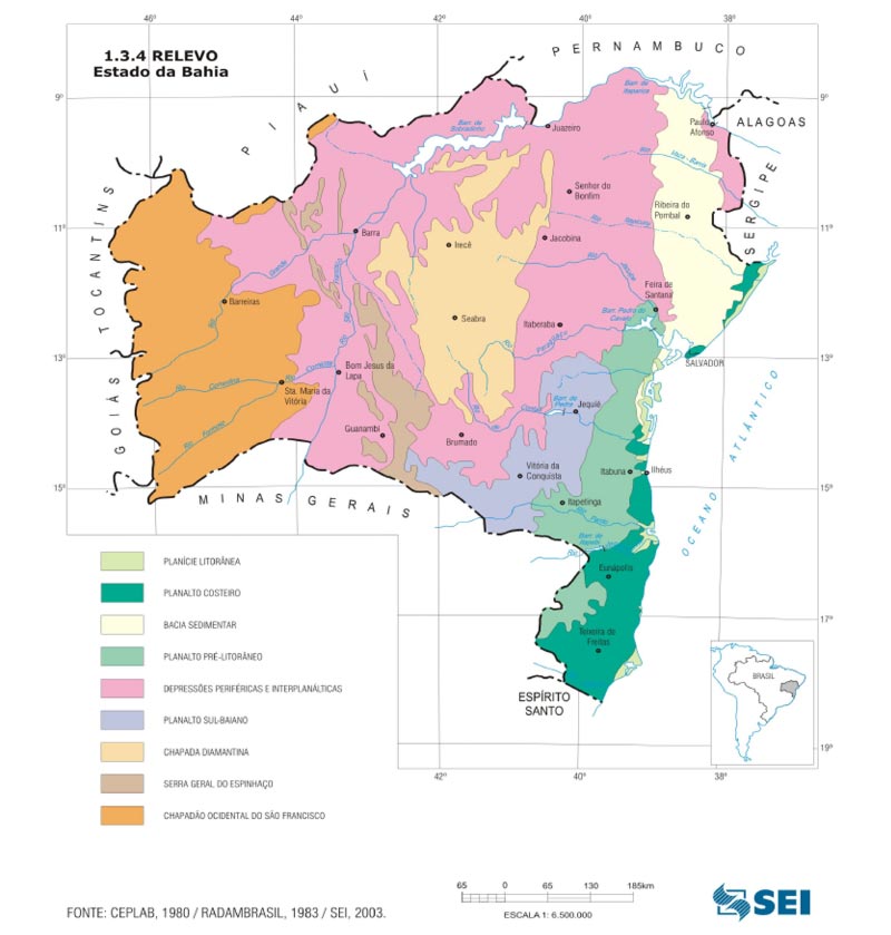 Geografia da Bahia: ASPECTOS GEOGRÁFICOS DA BAHIA