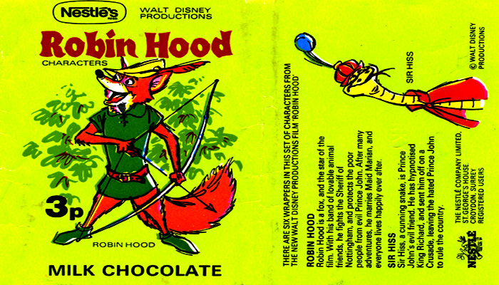 Electric Pix: Retro Sweets: Nestle Chocolate Bar Movie Wrappers (Robin ...