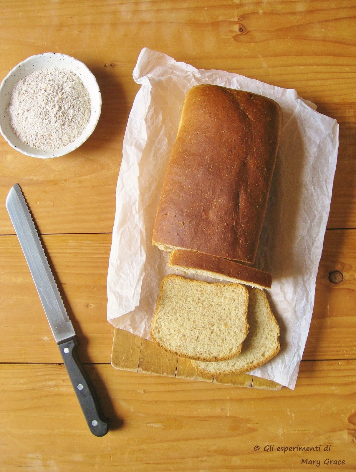 Gli Esperimenti di Mary Grace: Pane Sandwich Semintegrale. Merende e ...