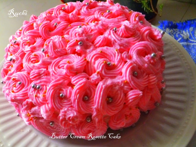 Ruchi: Butter Cream Rosette Cake