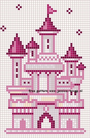 Χειροτεχνήματα: σχέδια με κάστρα για κέντημα / castle cross stitch patterns