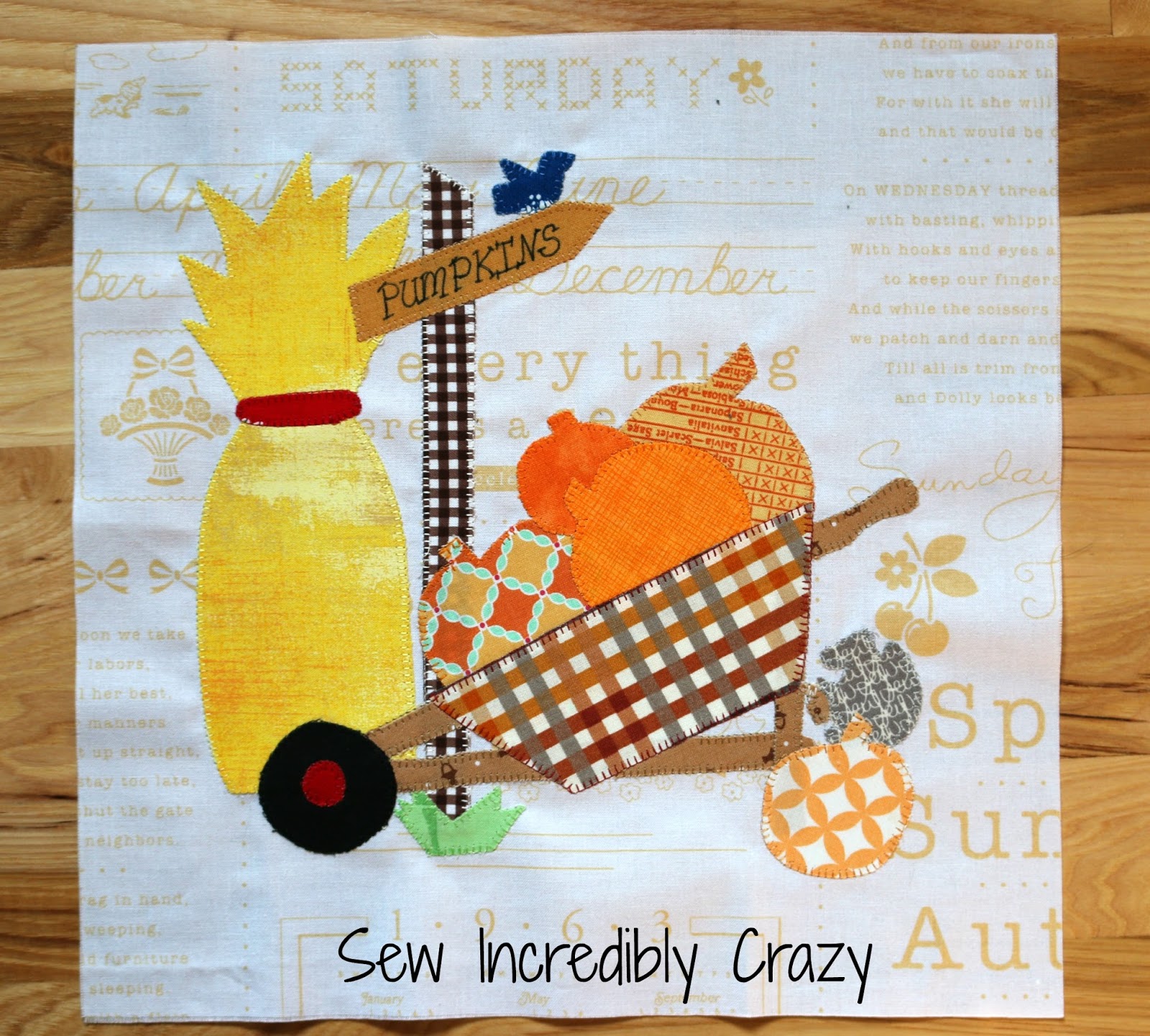 Sew Incredibly Crazy: In Our Garden September Blocks