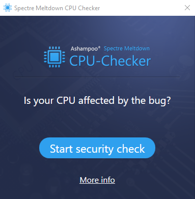 Spectre Meltdown CPU Checker