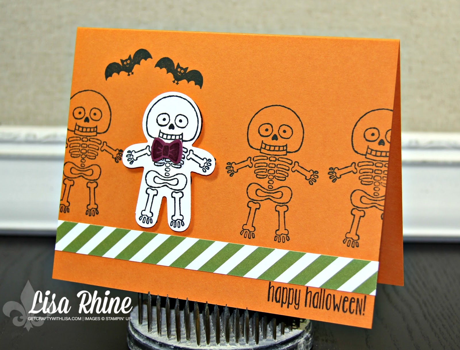 Get Crafty with Lisa: Cookie Cutter Halloween Card & Treat Wrapper