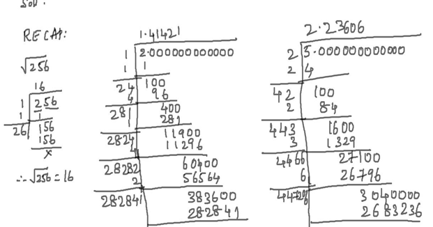 Sql server, .net and c# video tutorial: Number Systems - Irrational Numbers
