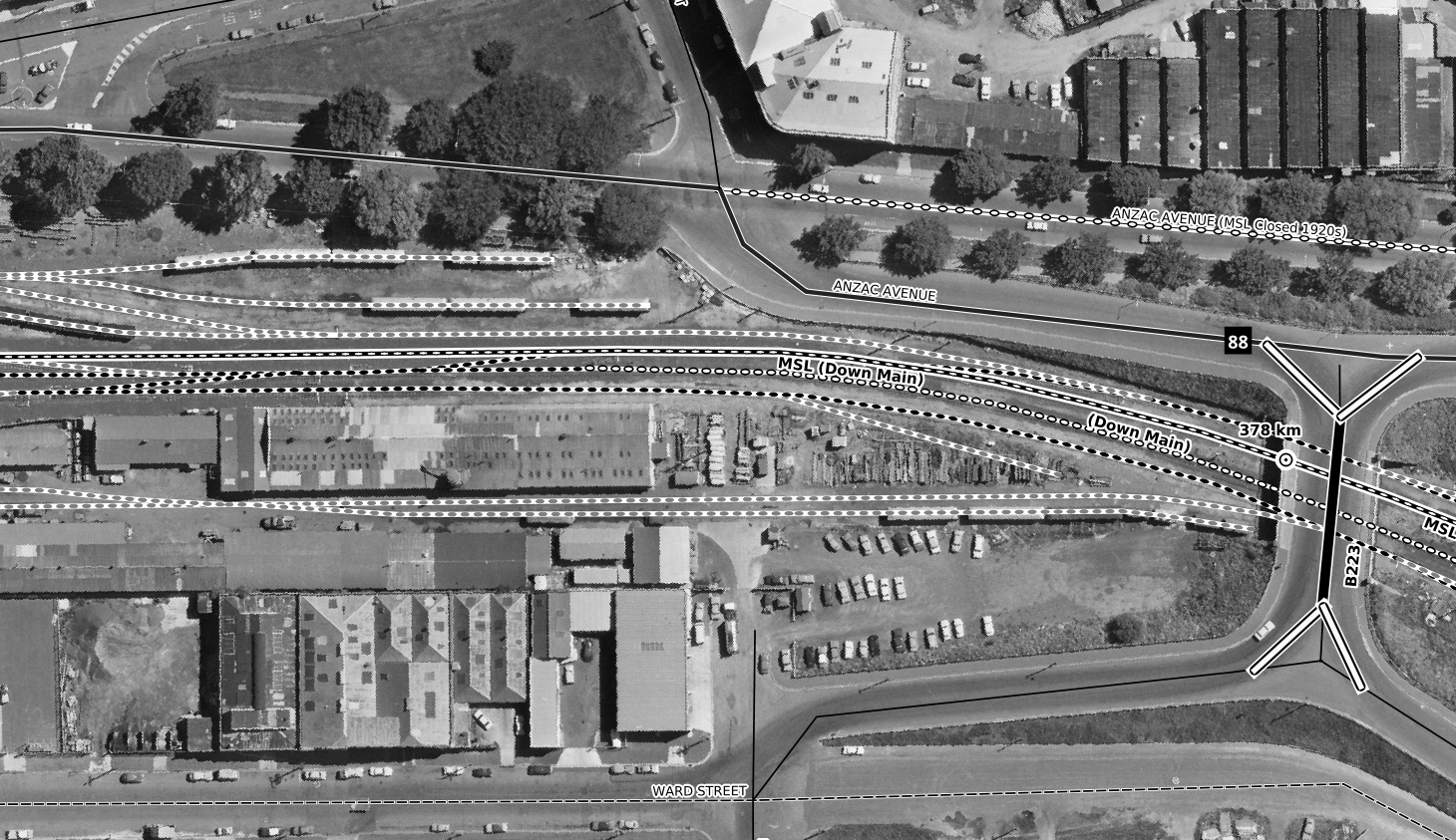 MSL Dunedin-Mosgiel [1B]: Dunedin Station 2: Depot Sidings 1972 – New ...