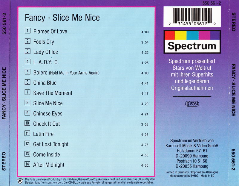 ENTRE MUSICA: FANCY - Slice me nice