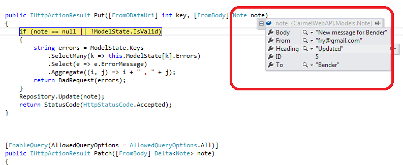 The ASP.NET MVC Club: How to send an HTTP PUT Request to a RESTful ODataController Web API ...