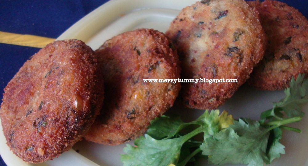 Merry Tummy: Bean Patties/ Rajma Tikkis