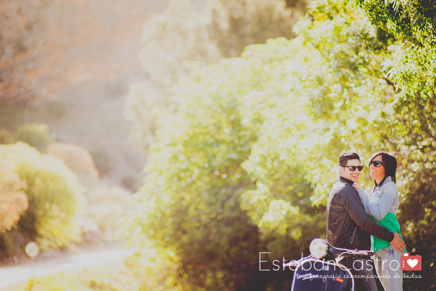 estebancastro fotógrafo: Ramón + Cristina - Una preboda sobre ruedas