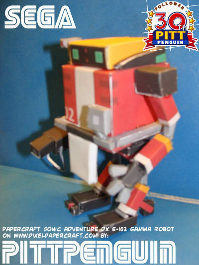 Minecraft Papercraft Sonic