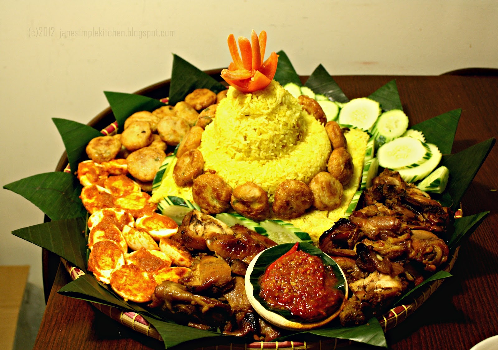 Jane's Simple Kitchen: Tumpeng Ulang Tahun