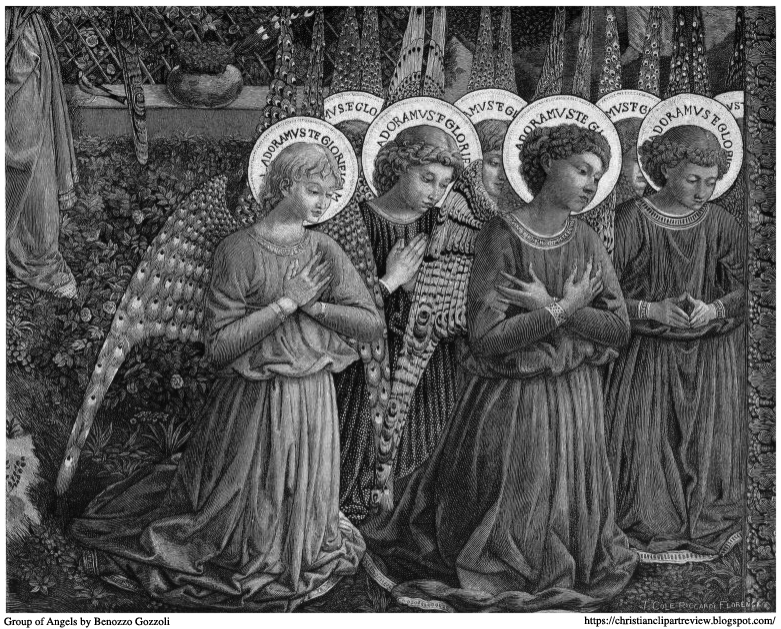 Angels by Benozzo Gozzoli | Christian Clip Art Review