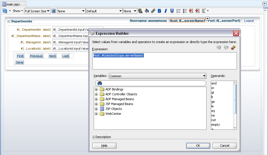 Andrej Baranovskij Blog: How to Get Application Server Name and Port in ADF