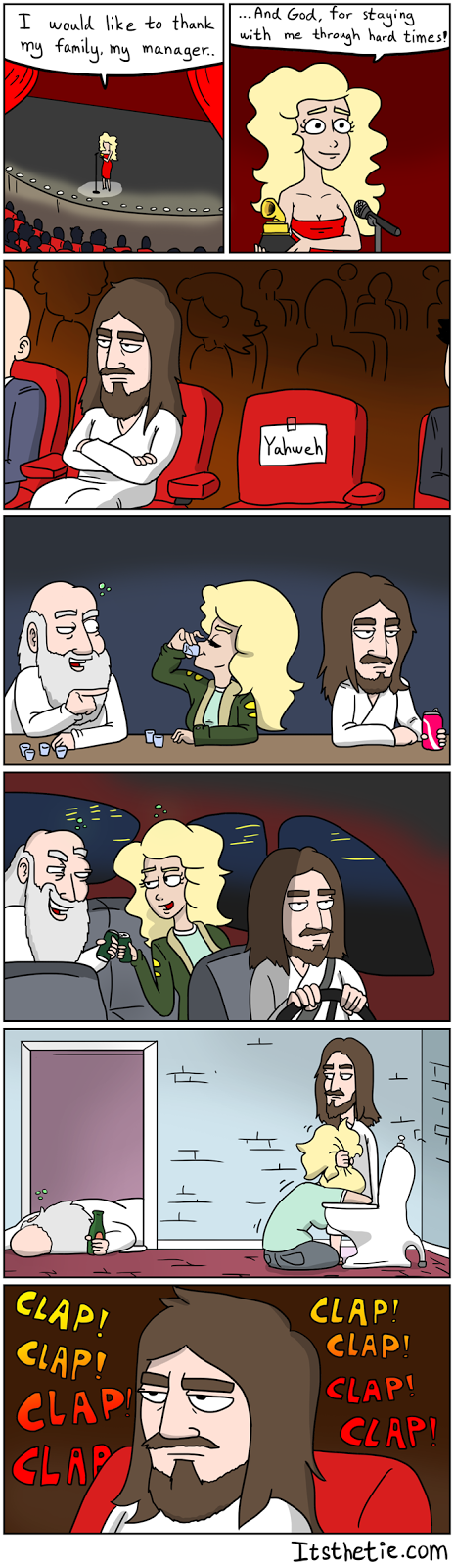 Continuing with funny God comic strips | Hilarious images daily