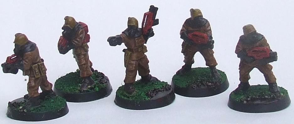 Marching in Colour: EM4 Miniatures - Troopers in NBC Suits
