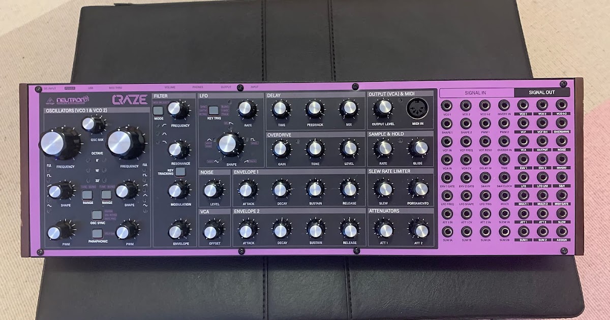MATRIXSYNTH: Purple Skinned Behringer Neutron Paraphonic Analog and ...