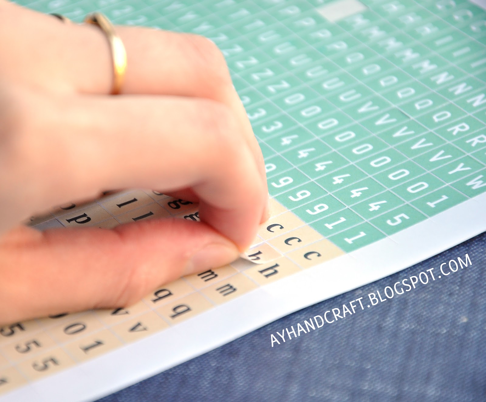 DIY: How To Make your own Alpha Stickers | Agus Yornet Blog