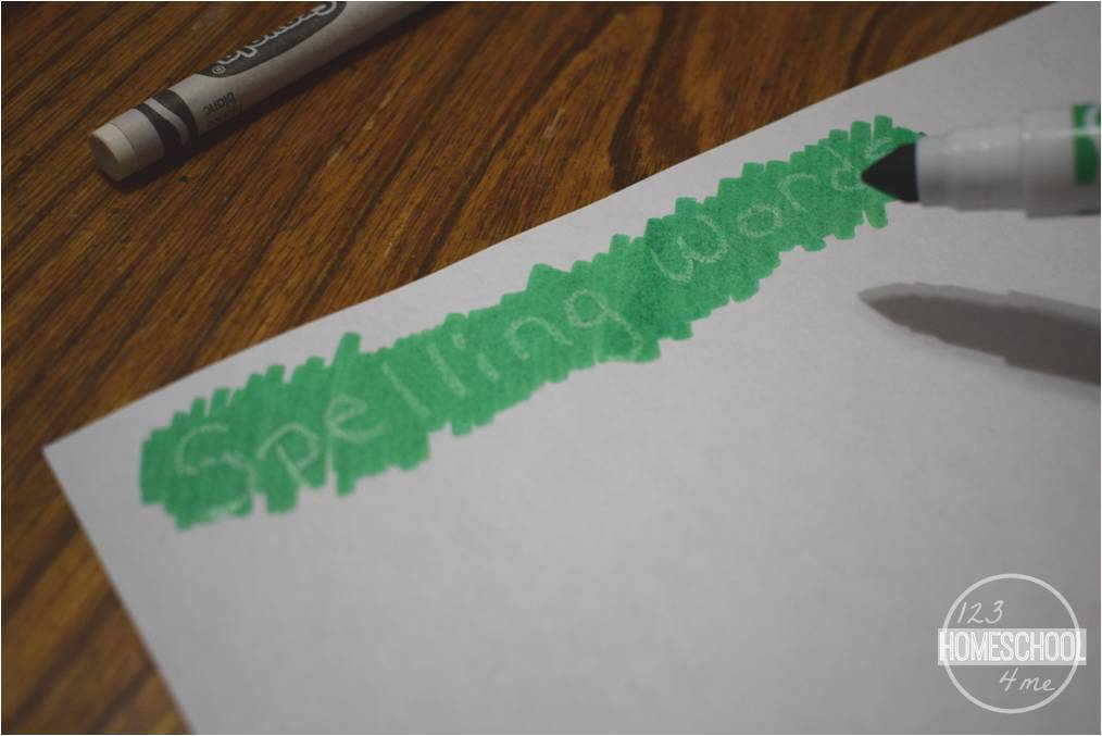 Colorful Secret Code Spelling Practice