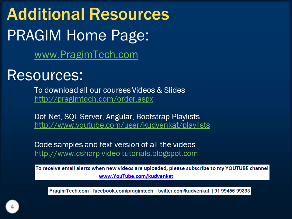 Sql server, .net and c# video tutorial: Angular cli generate module ... Sql server, .net and c# video tutorial: Angular cli generate module ...