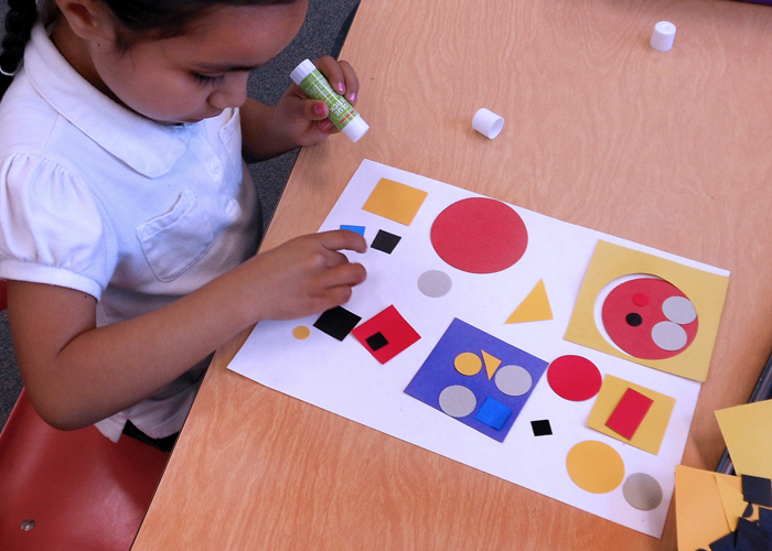 Earl Warren Arts: Kindergarten shape collage