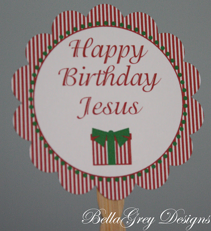 * Free * Reason for the Season toppers and banner | BellaGrey Designs