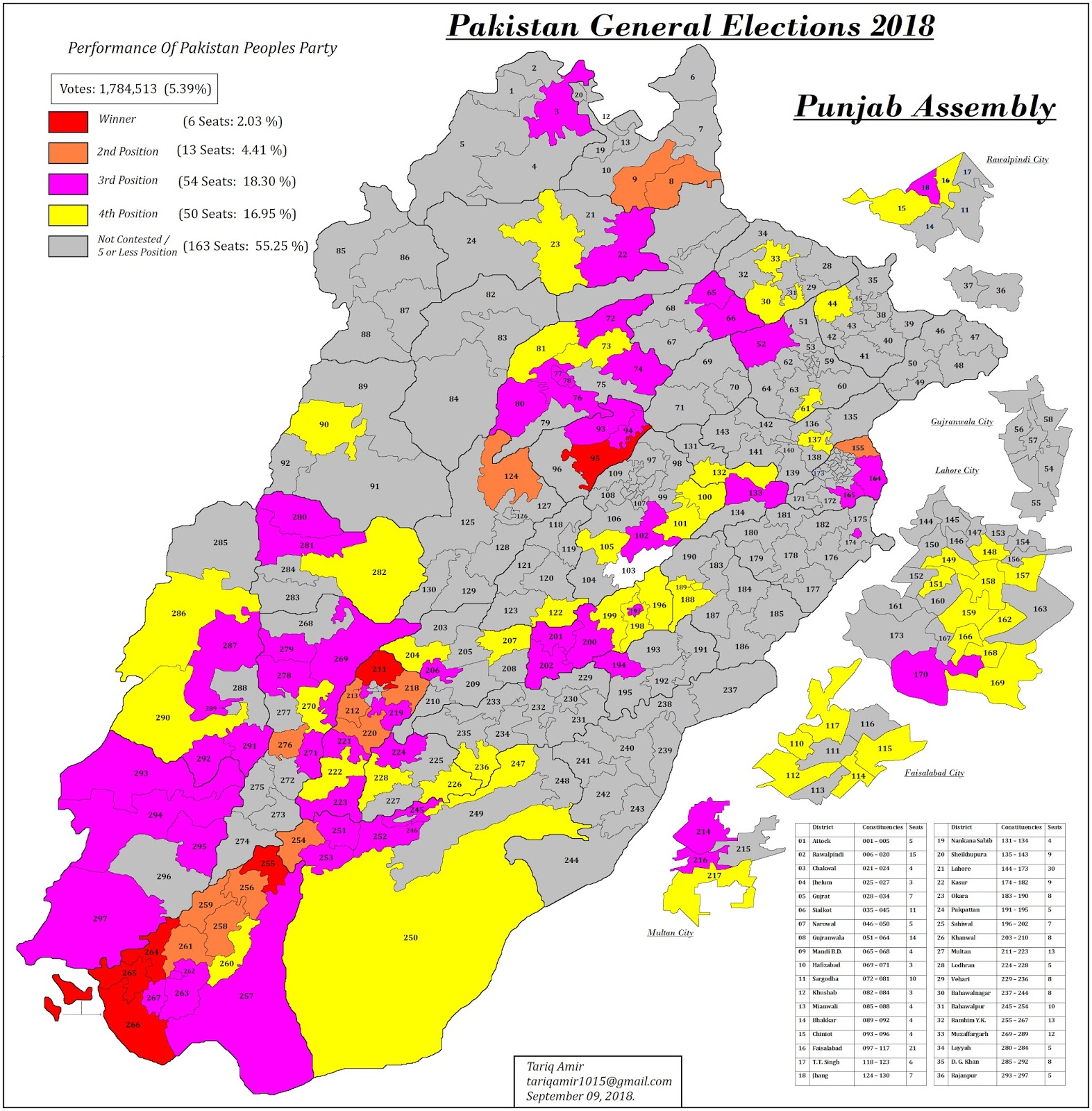 Pakistan Geotagging: 087 - Pakistan Elections 2018 - Punjab Assembly
