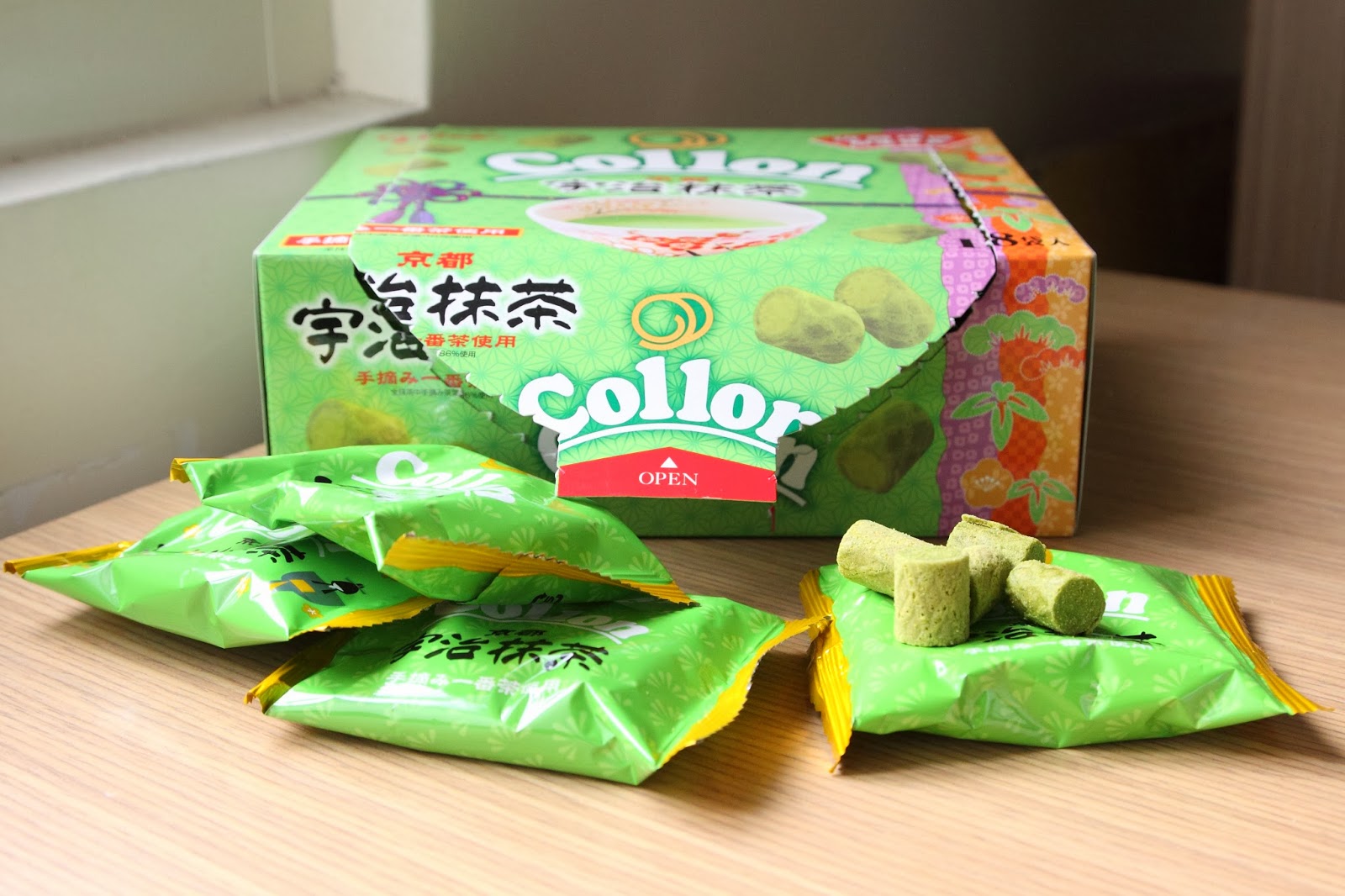 Maccha & Dot dot: Glico Collon 固力果 京都宇治抹茶捲心餅 京都宇治抹茶コロン