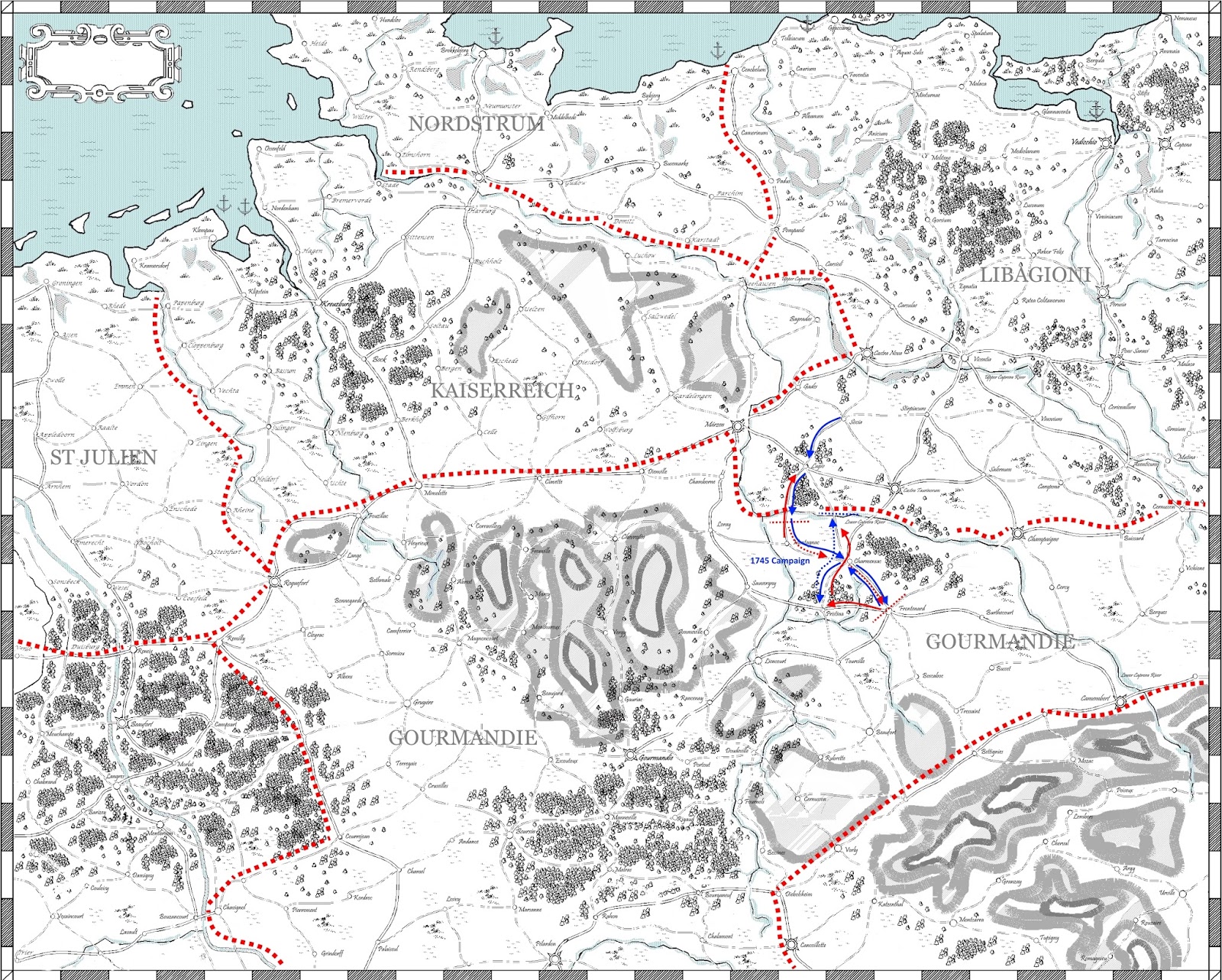 much ado about nothing: Updated ImagiNations map