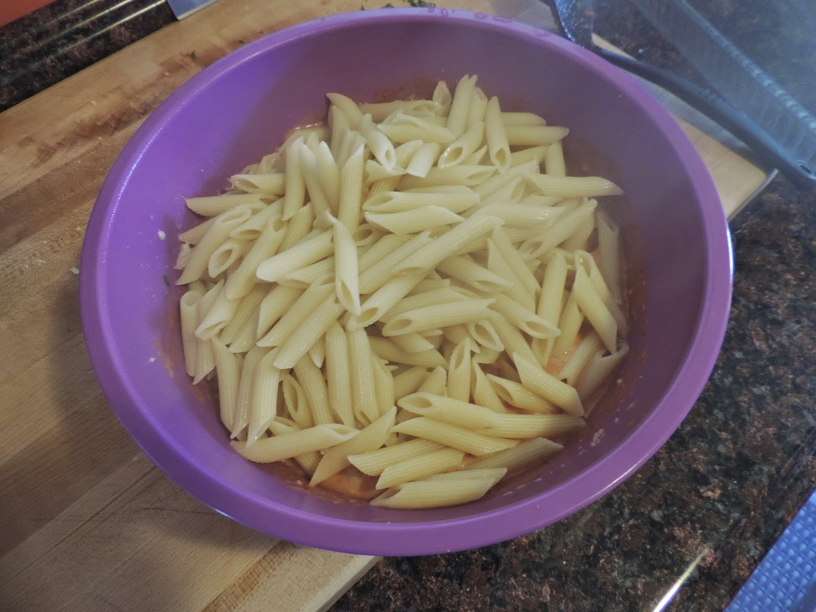 Baked Three Cheese Penne Pasta - The Kitchen Wife