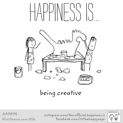 Online Course Lady: Writing Laboratory: Happiness is being creative