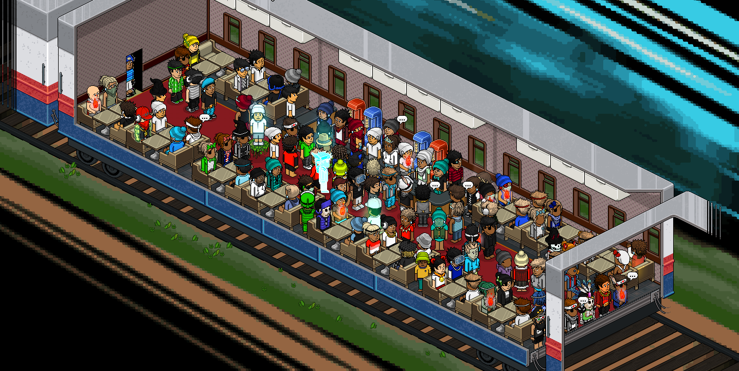 Habbo Alpha Newspapers: Event au Train et une bonne information.