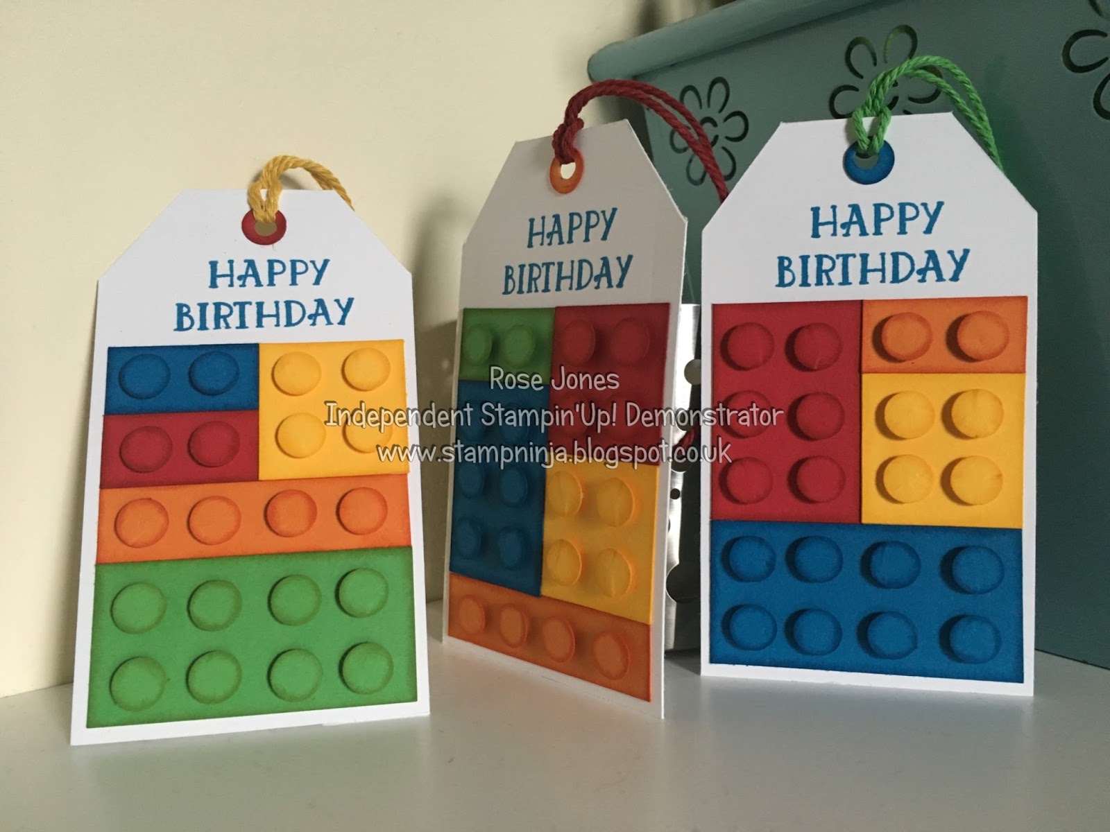 Stamp Ninja: Lego Birthday Tags