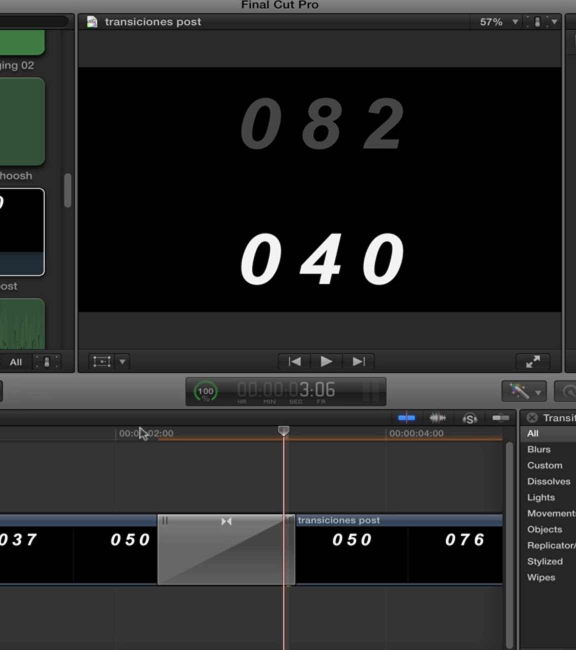 Final Cut Pro Kitchen: ¿Cómo funcionan las transiciones en Final Cut Pro X?